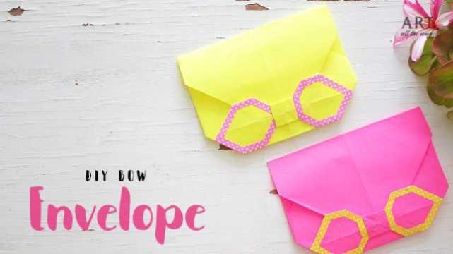 Mother’s Day Carft Ideas : Learn how to make DIY Bow Envelope ...